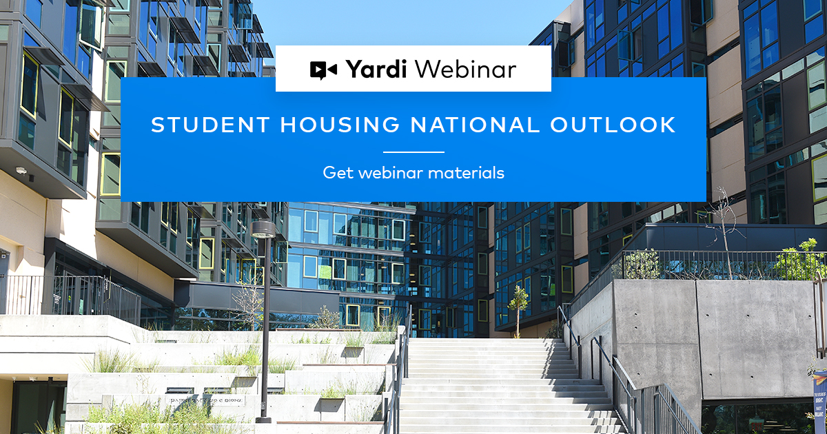 Student Housing Stays the Course - Yardi Matrix Blog