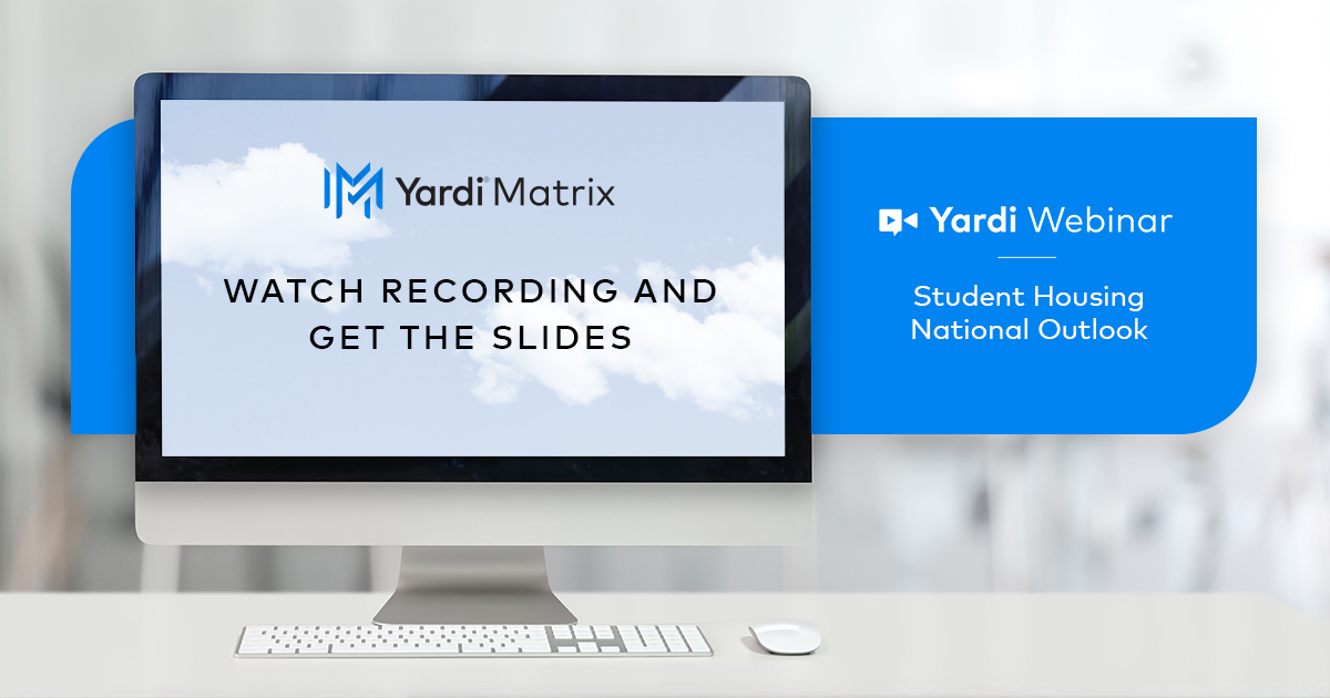 Student Housing Stands Out - Yardi Matrix Blog