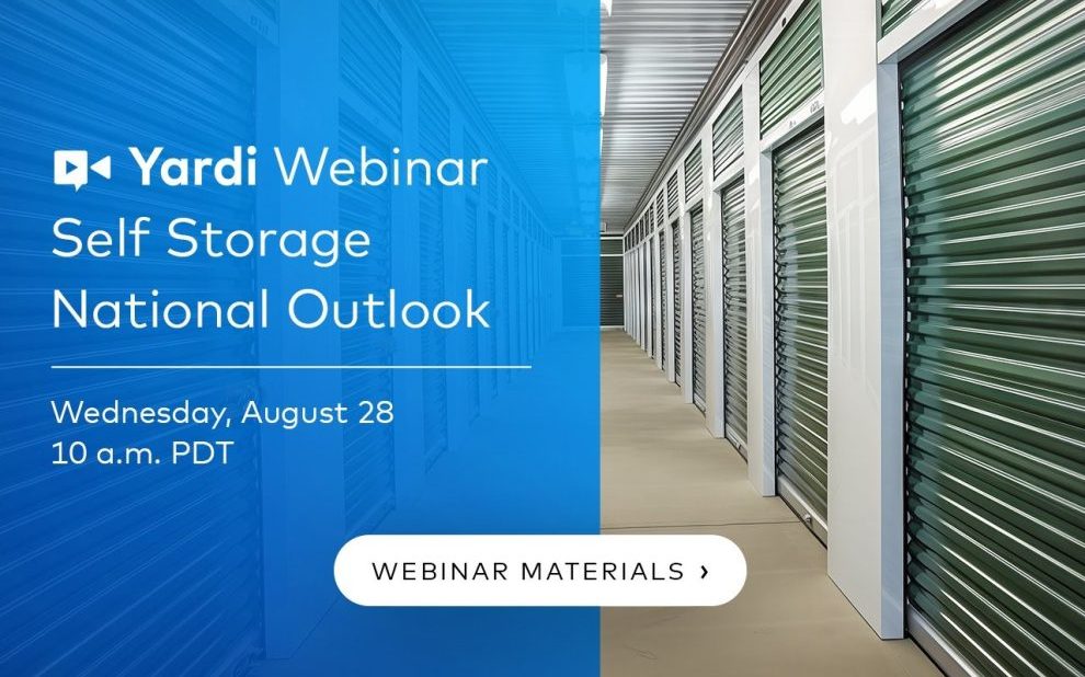 Self Storage Status - Yardi Matrix Blog